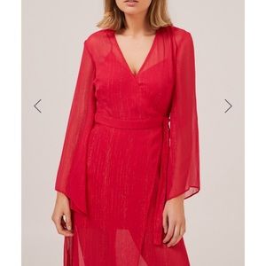 The Fifth Label | Dresses | Red Maxi Wrap Dress | Poshmark